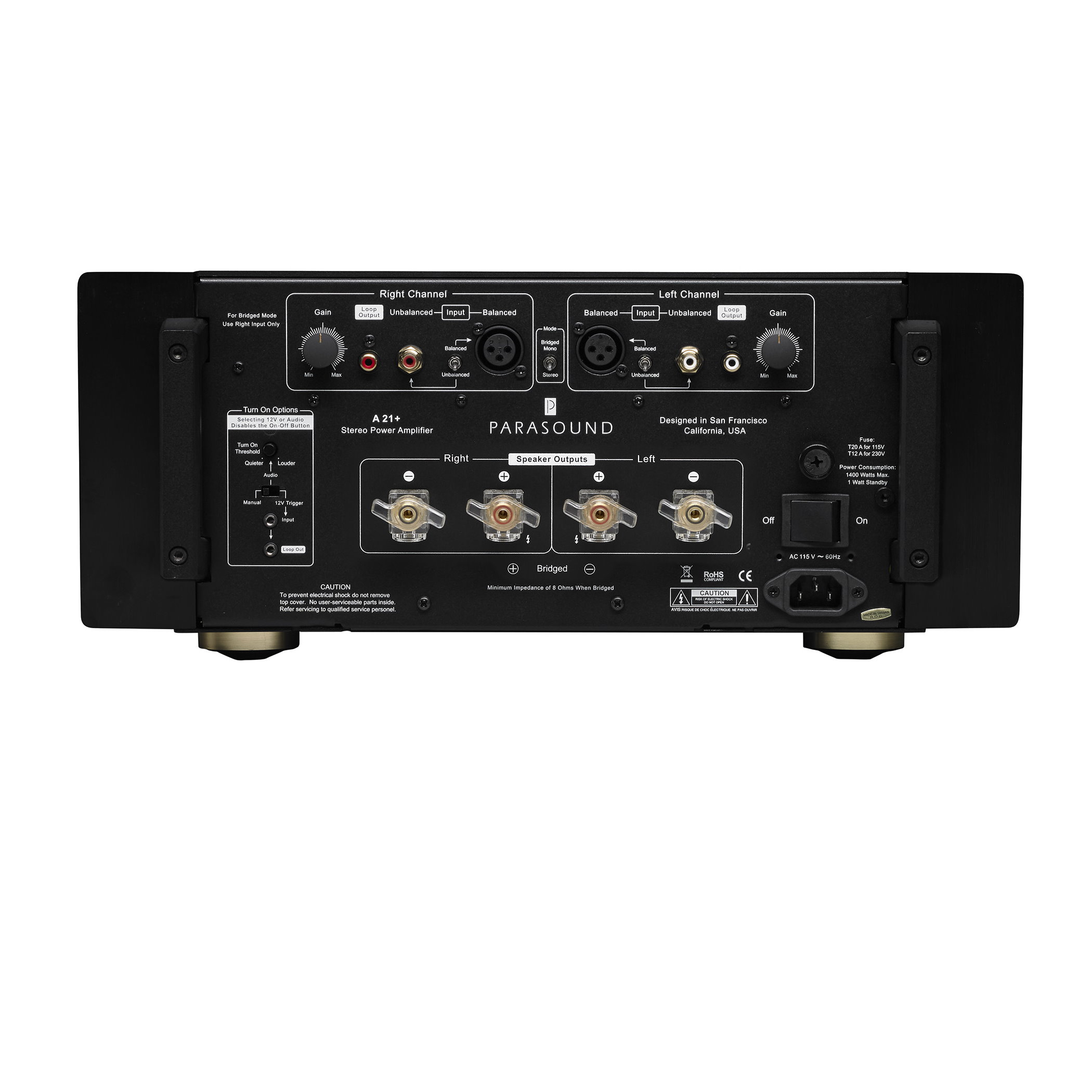 Parasound Halo A 21+ Power Amplifier | Galen Carol Audio | Galen Carol ...