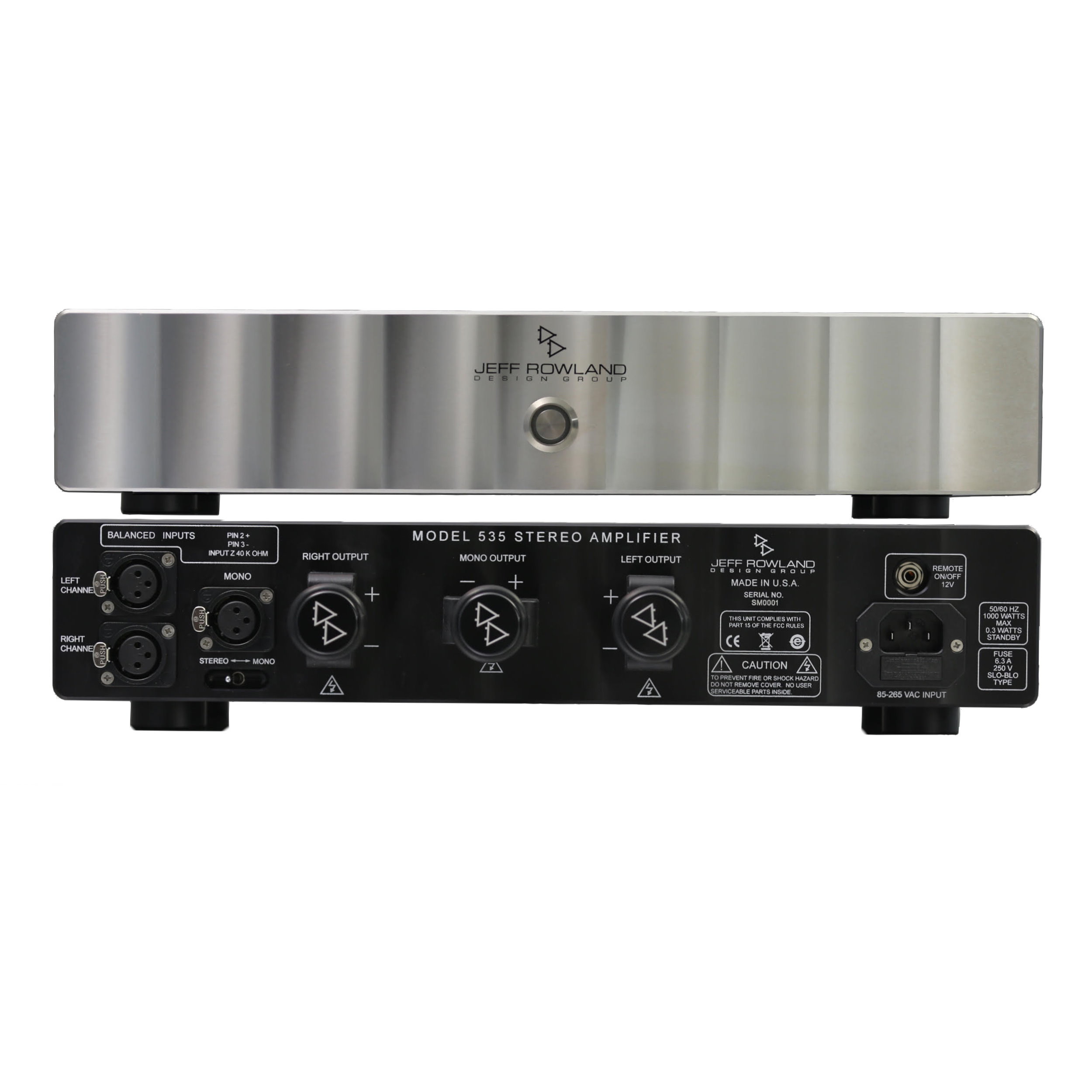 Jeff Rowland Design 535 Stereo Power Amplifier | Galen Carol Audio